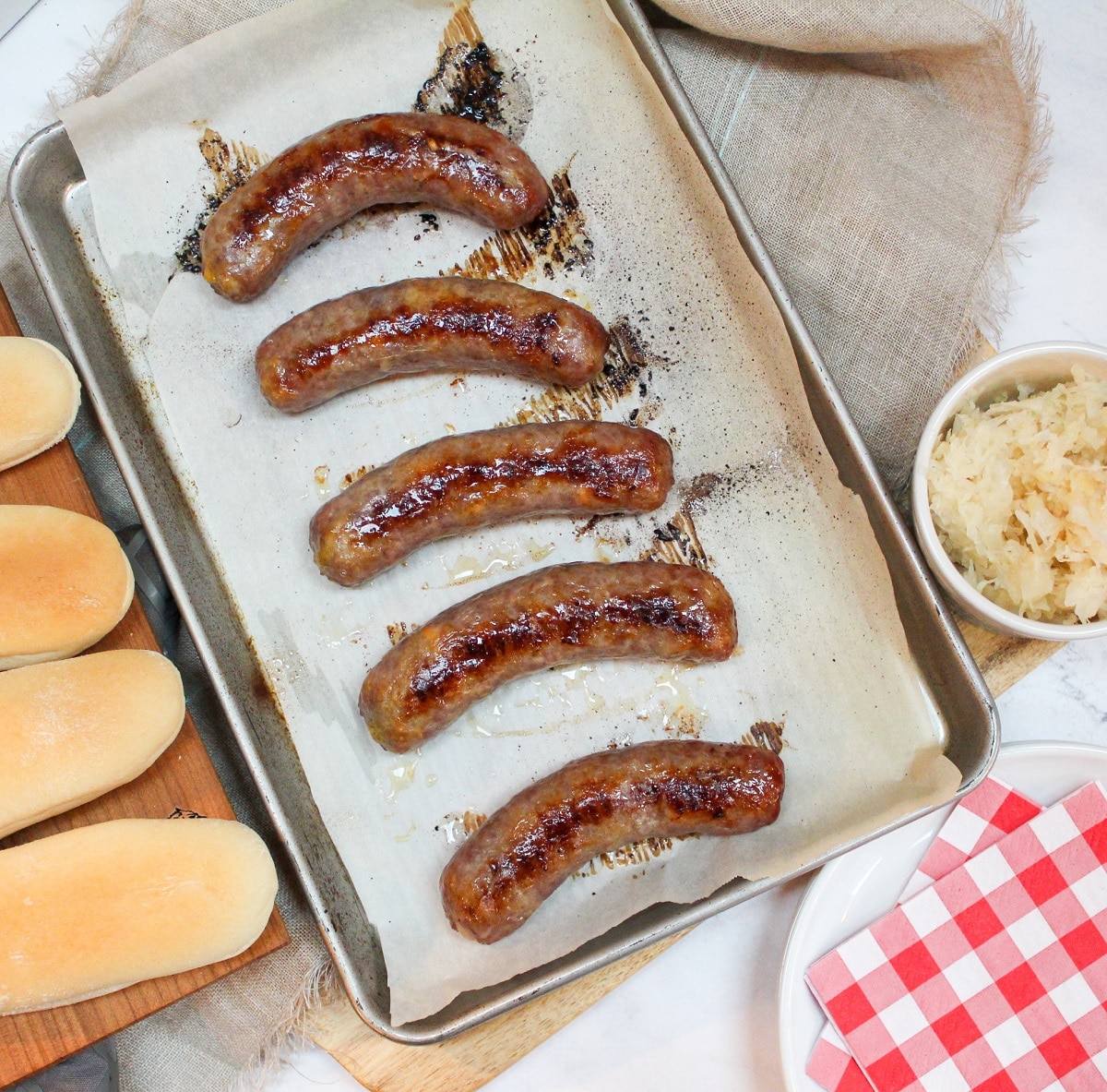 How To Cook Brats In The Oven | Fruitful Kitchen